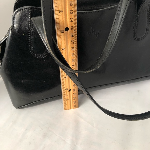 Monsac | Bags | Monsac Black Leather Shoulder Bag | Poshmark